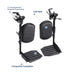 Invacare Wheelchair Legrests, Elevating, Composite Footplates, Padded ...