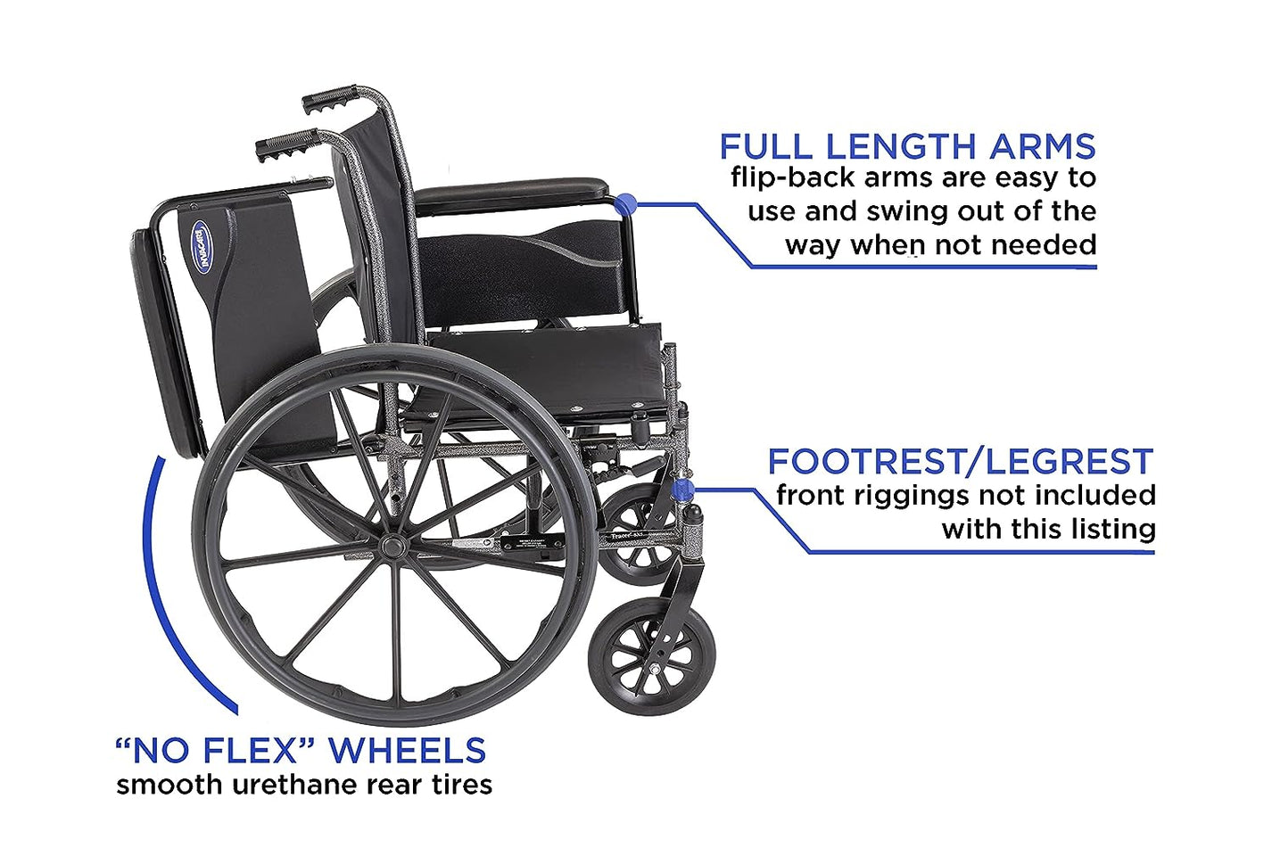 Invacare Tracer SX5 Wheelchair for Adults | Everyday Folding | 18" and ...