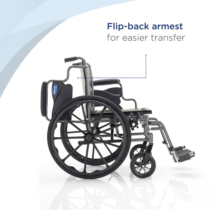 Invacare Essentials Tracer EX1 Wheelchair| Foldable| Swing-Away Footre ...